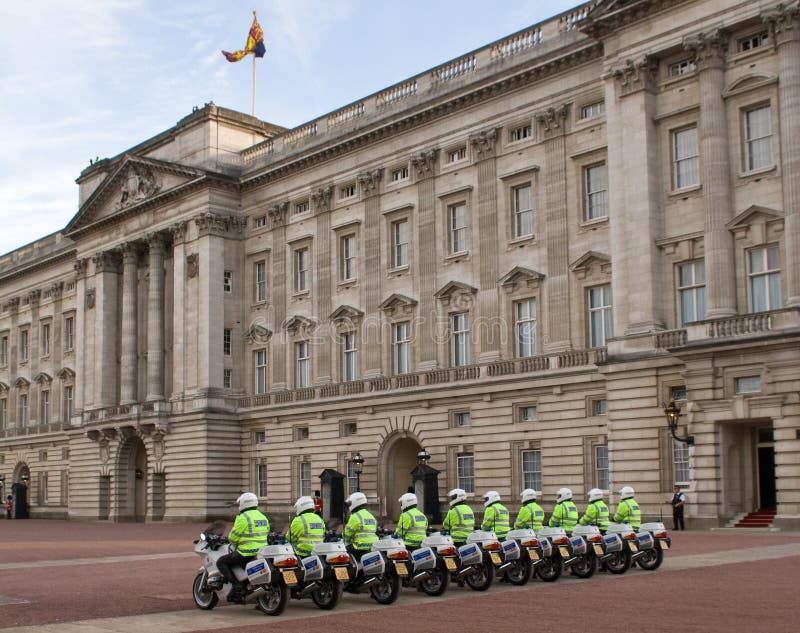 Police Motorcycle Outriders at Buckingham Palace Editorial Image ...