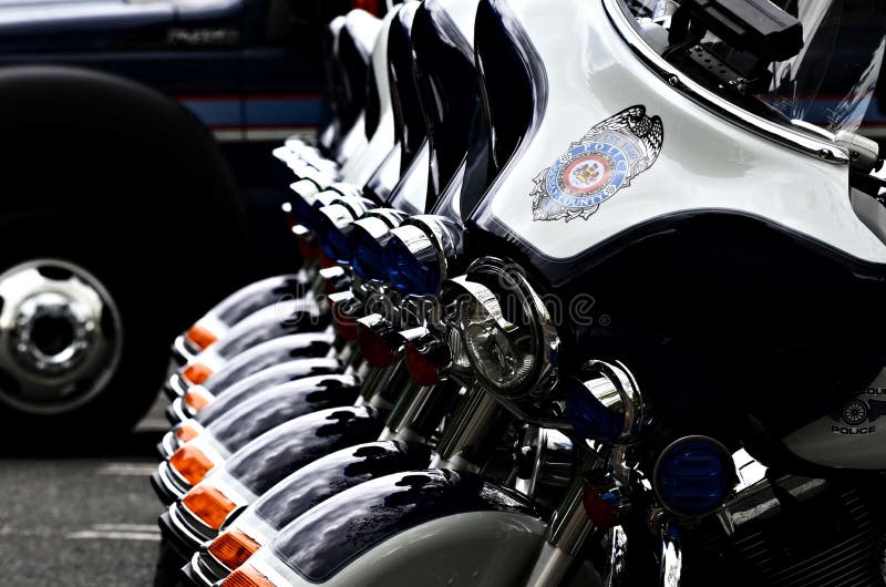Police Motorcycles stock image. Image of ready, ride - 53676687
