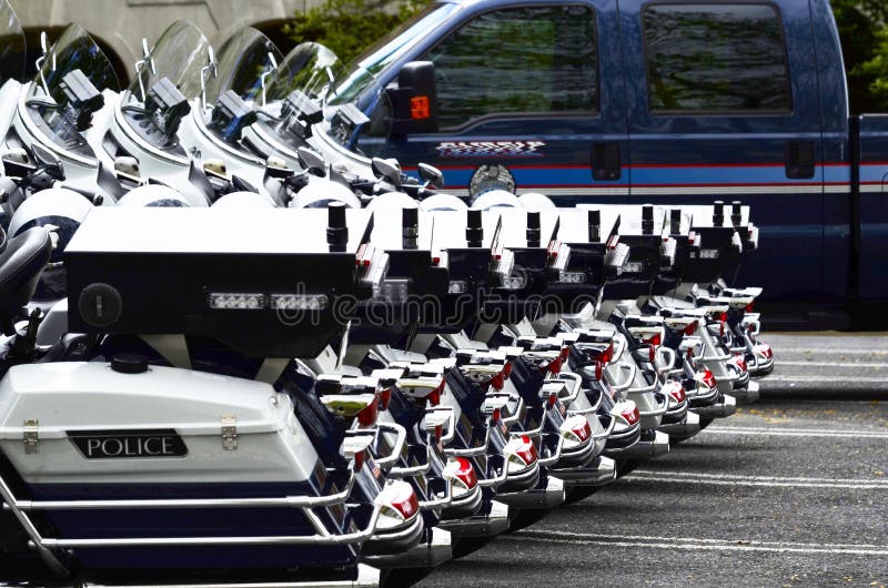 Police Motorcycles stock photo. Image of protect, force - 53677506