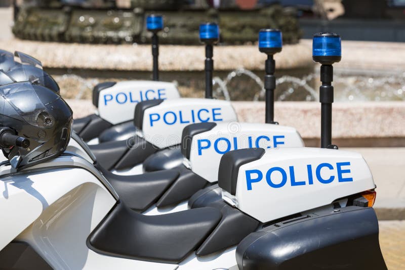 Police Motorcycles stock image. Image of ready, ride - 53676687
