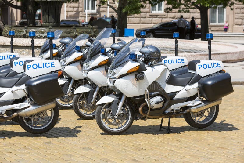 Police Motorcycles stock photo. Image of protect, force - 53677506