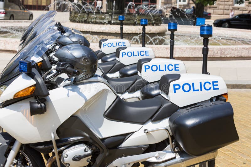 Police Motorcycles stock image. Image of ready, ride - 53676687
