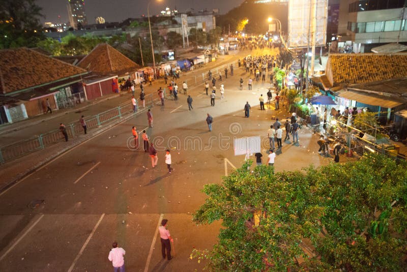 Police move demonstrant editorial stock photo. Image of gass - 24159163