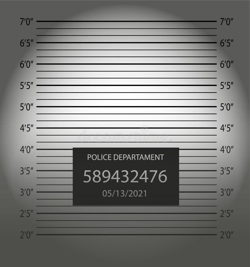 Police Lineup or Mugshot Background. Vector Stock Illustration ...