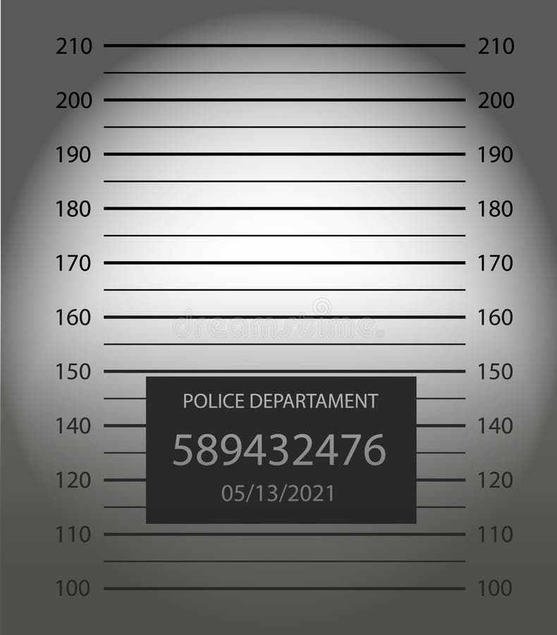 Police Lineup or Mugshot Background. Vector Stock Illustration ...