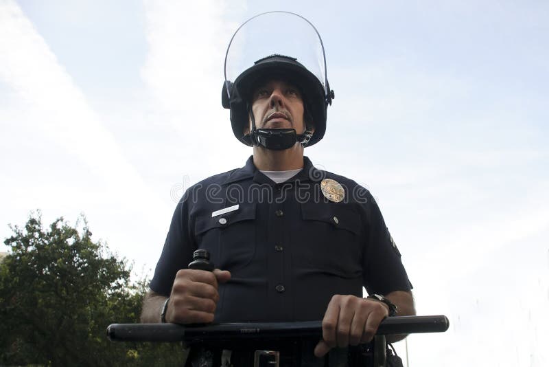 Police: Officer Partners Standing Together Stock Photo - Image of ...