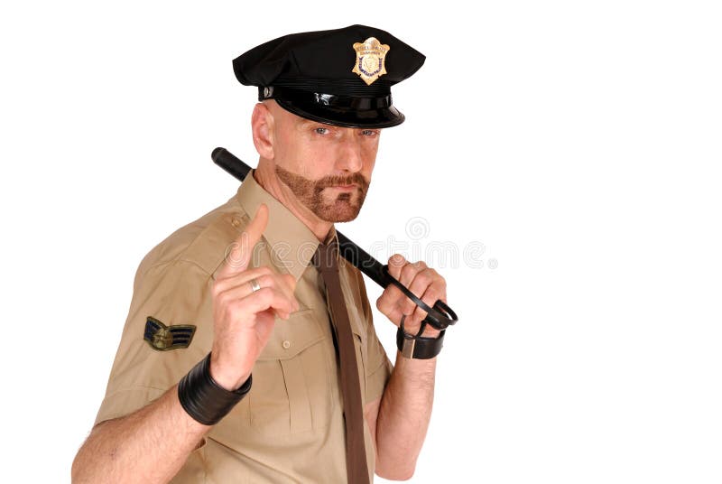Security or Prison Officer Pointing Finger Stock Photo - Image of ...