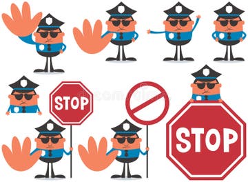 Police Stopping Cartoon Stock Illustrations – 106 Police Stopping ...