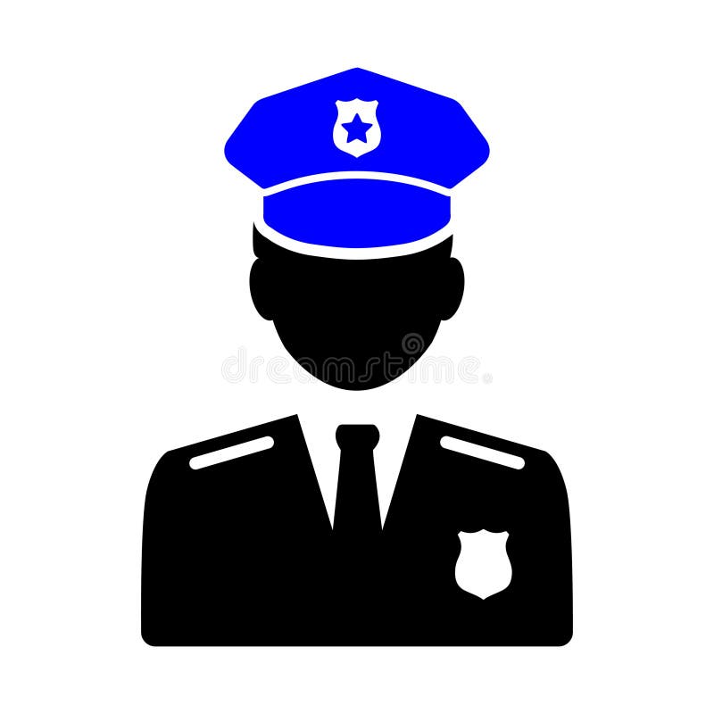 Police Officer Icon stock vector. Illustration of sign - 308136045