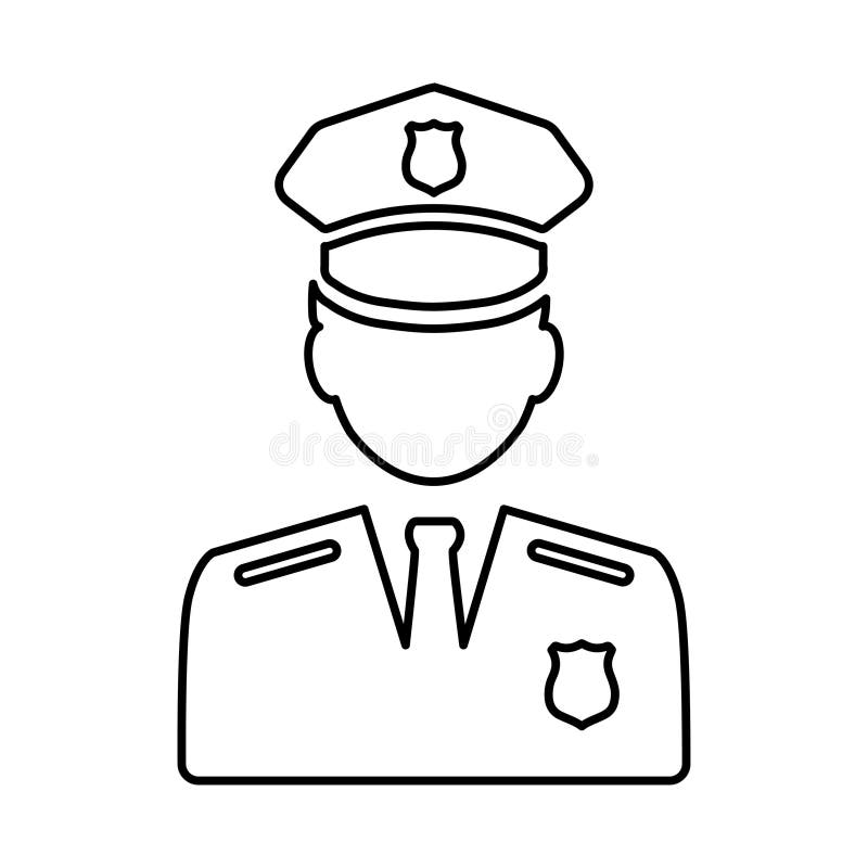 Police Officer Icon stock vector. Illustration of text - 296706524