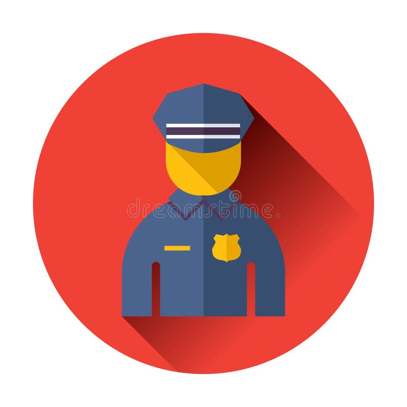 Police officer icon stock vector. Illustration of order - 47097175