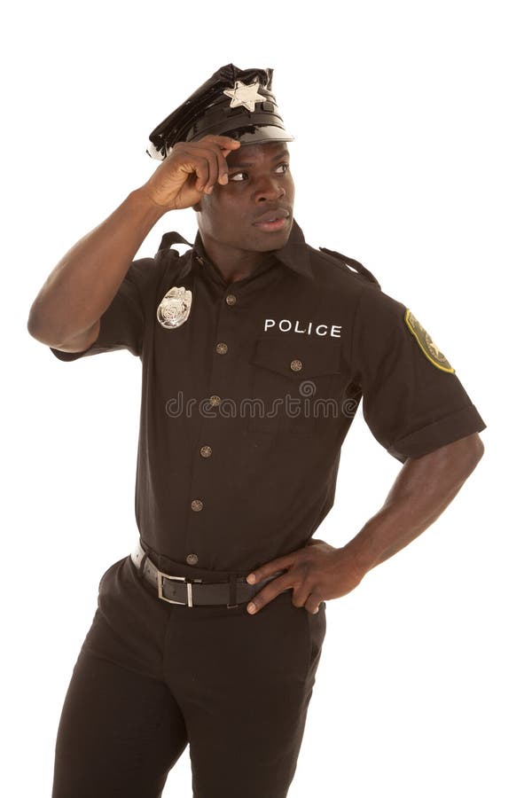 Police officer look back stock image. Image of patrolman - 32209515