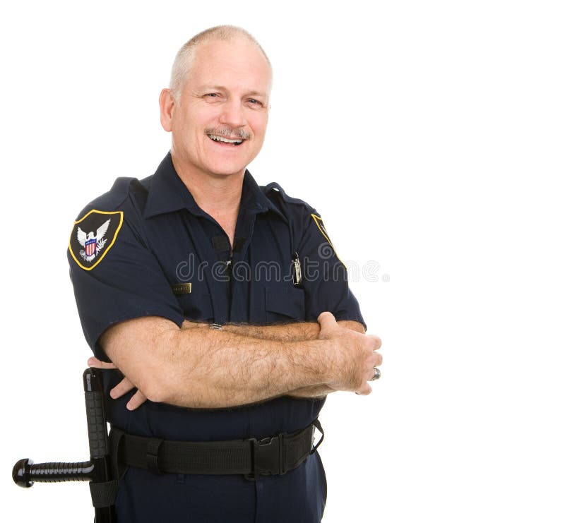 Police Officer - Smiles stock image. Image of folded, caucasian - 5282597