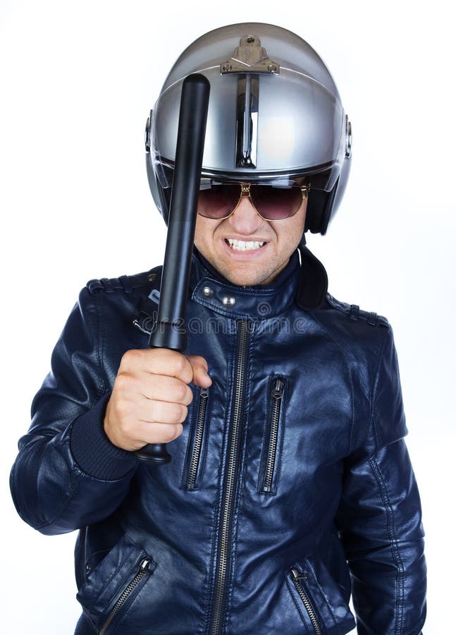 Police Officer in Uniform with His Night Stick Stock Photo - Image of ...