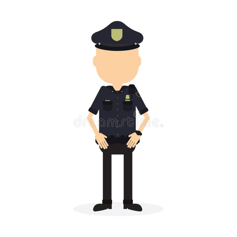 Police officer. stock vector. Illustration of enforcement - 79291172