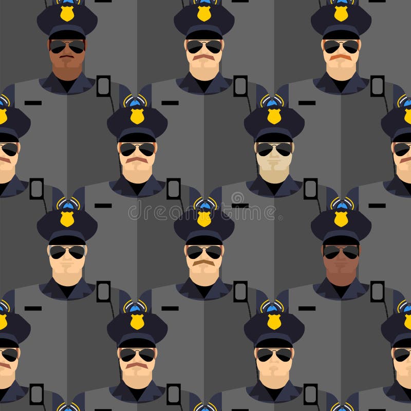 2+ Seamless police army pattern Free Stock Photos - StockFreeImages
