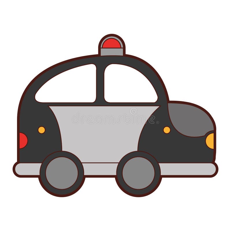 Police patrol drawing icon stock vector. Illustration of danger - 93016500