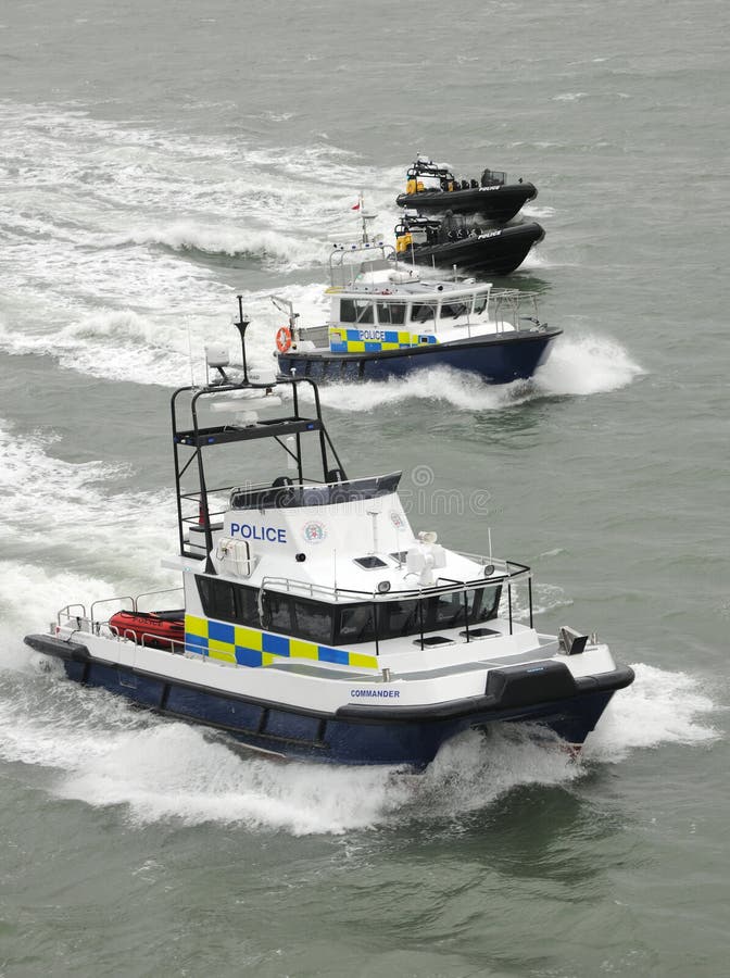 Police patrol RIB at speed editorial stock image. Image of inflatable ...