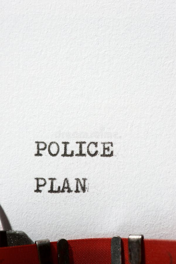 Police plan concept stock photo. Image of message, investigation ...