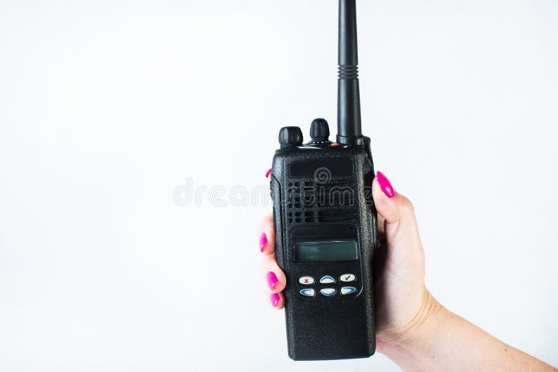 Police portable radio stock photo. Image of technology - 81118200