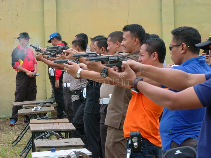 Police practice shooting editorial image. Image of firing - 66773710