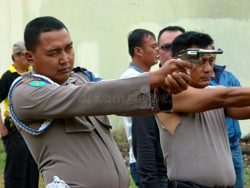 Police practice shooting editorial image. Image of firing - 66773710