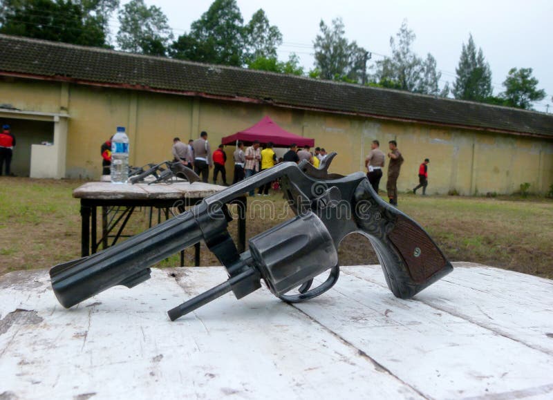 Police practice shooting editorial stock photo. Image of java - 66077758