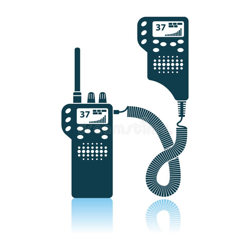 Police Radio Icon stock illustration. Illustration of symbol - 150308937
