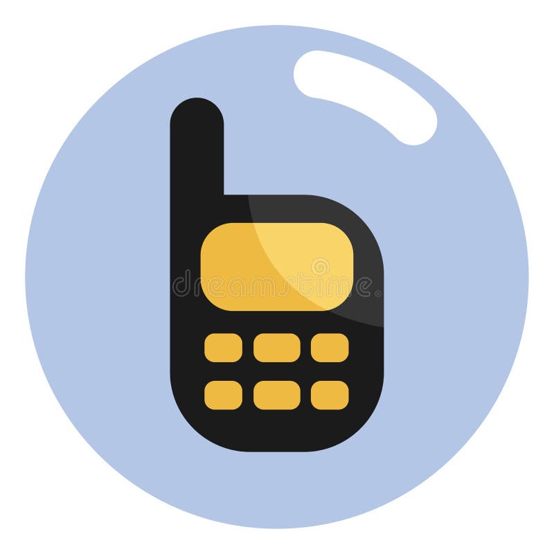 Police Radio Icon stock vector. Illustration of icon - 198328681