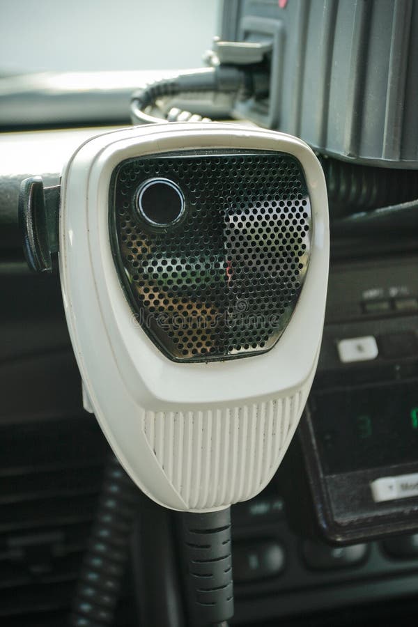 Police Radio Mic in Car stock image. Image of ordinance - 10203091