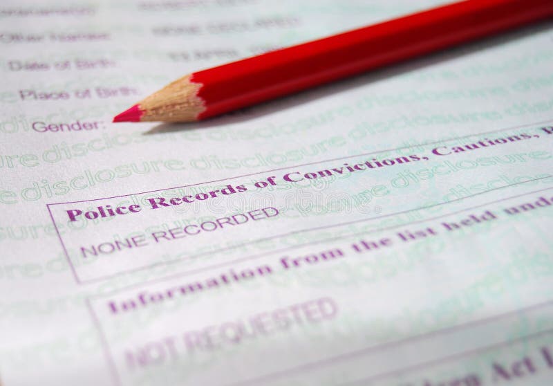 Police record stock photo. Image of recorded, convict - 8614152