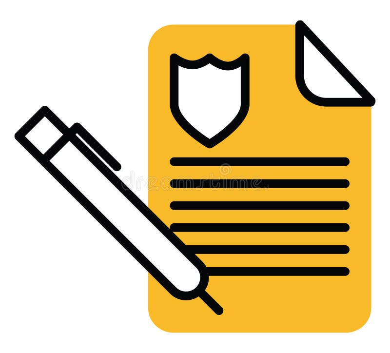 Police report, icon stock vector. Illustration of graphic - 258927039