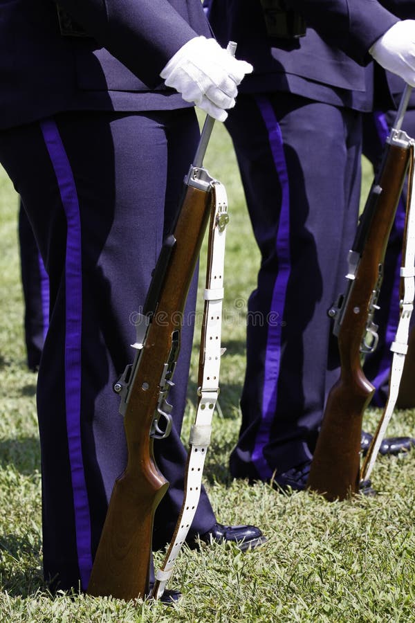 Police Rifle Team Honor Guard Rifle and Sling Stock Image - Image of ...