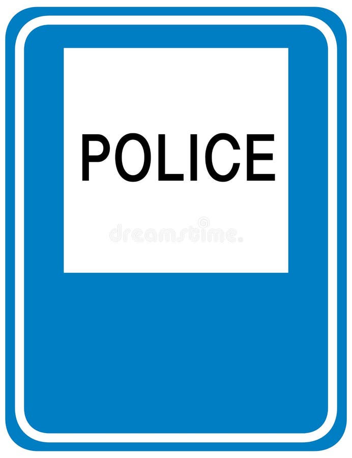 A Police Car on the Road. View from Above. Stock Vector - Illustration ...