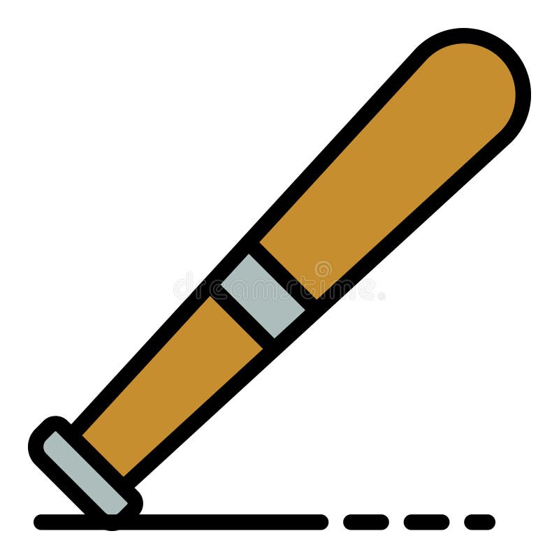 Police Rubber Baton Icon Color Outline Vector Stock Vector ...