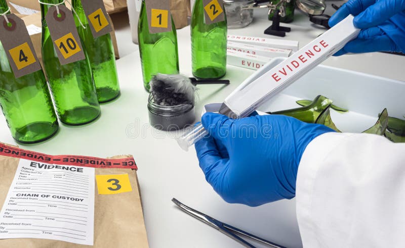 Police Scientist Pulls Out Isope with Sample of Evidence Implicated in ...