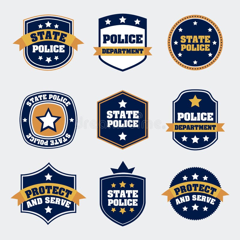 Police logos stock vector. Illustration of badge, honor - 51704229