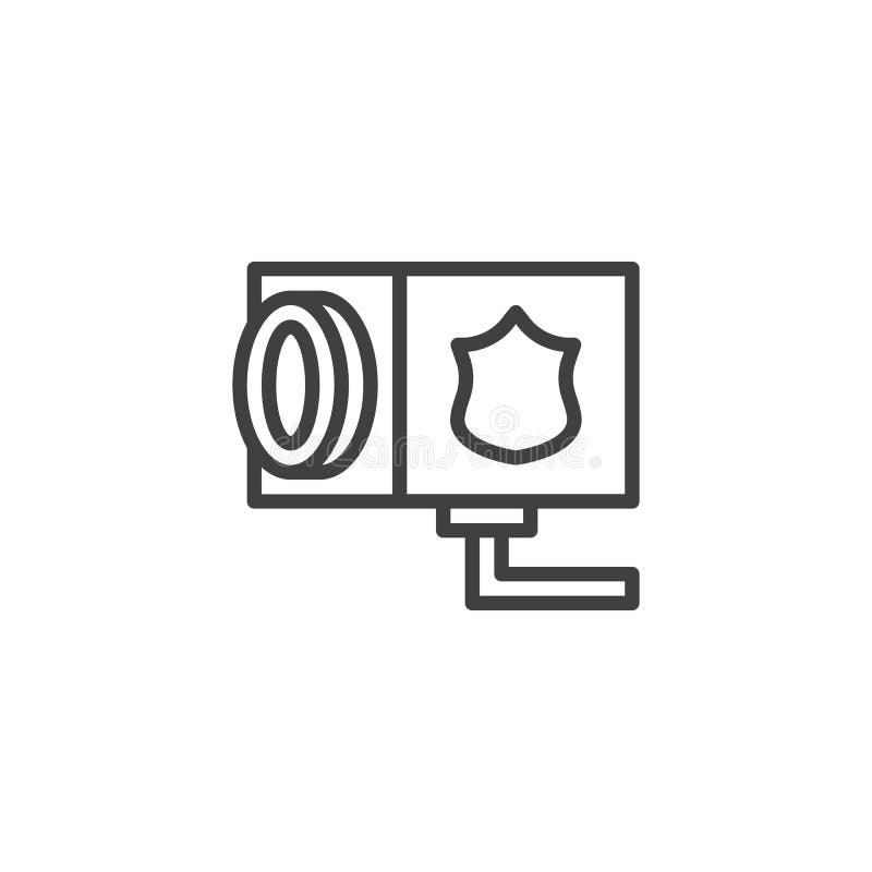 Security Camera Outline Icon Stock Vector Illustration Of Design