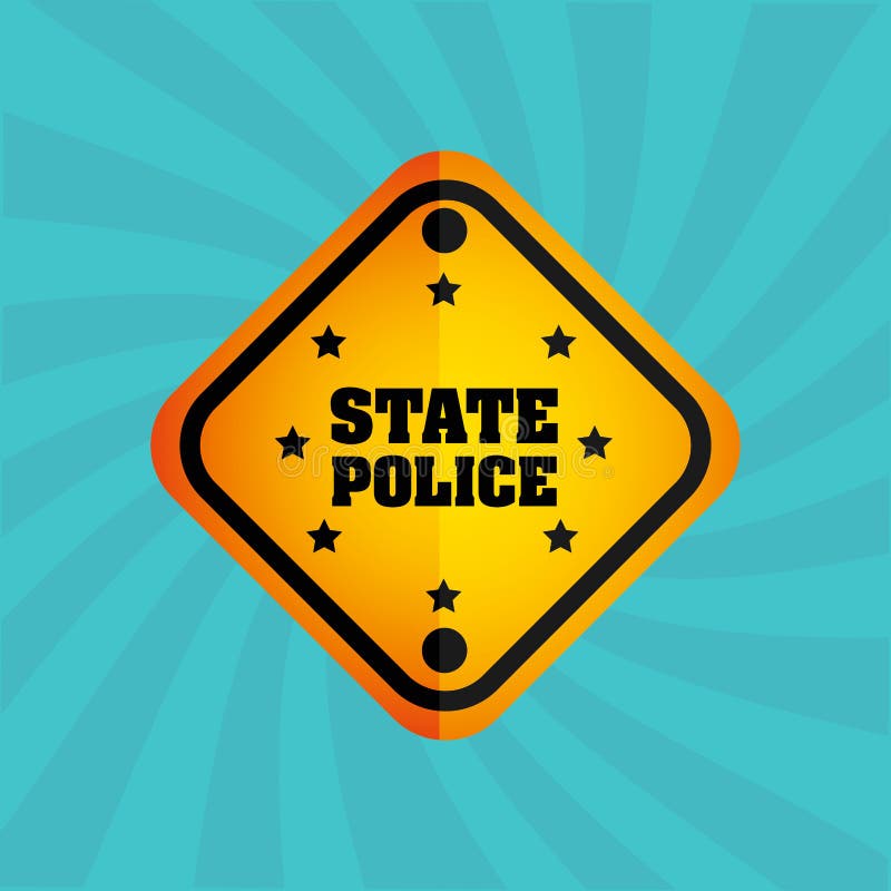 Police service design stock illustration. Illustration of isolated ...