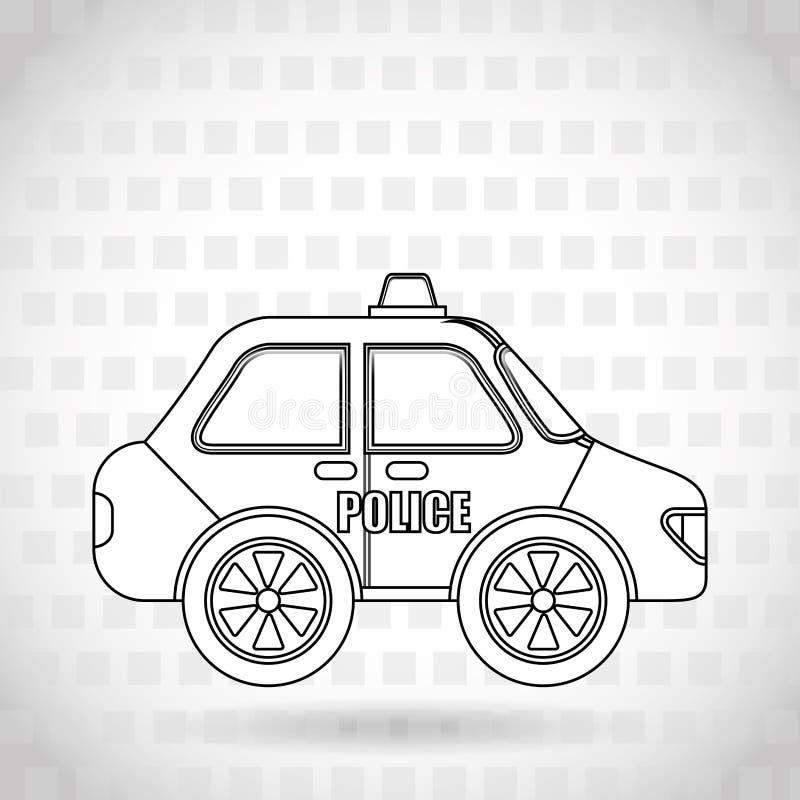 Police service design stock illustration. Illustration of auto - 68772971