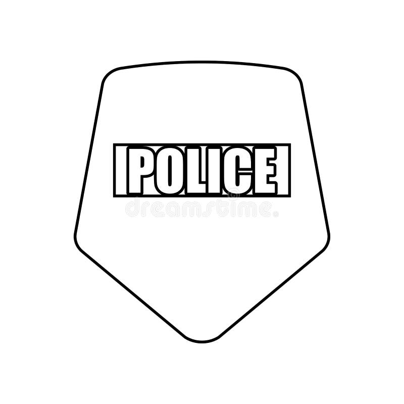 Police Shield Icon. Element of Police for Mobile Concept and Web Apps ...