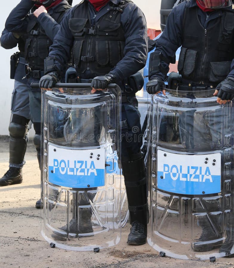 Police with Shields and Riot Gear during the Event in the City Stock ...