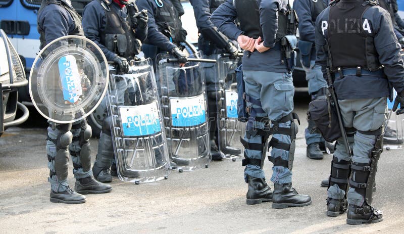 Police with Shields and Riot Gear during the Event in the City Stock ...