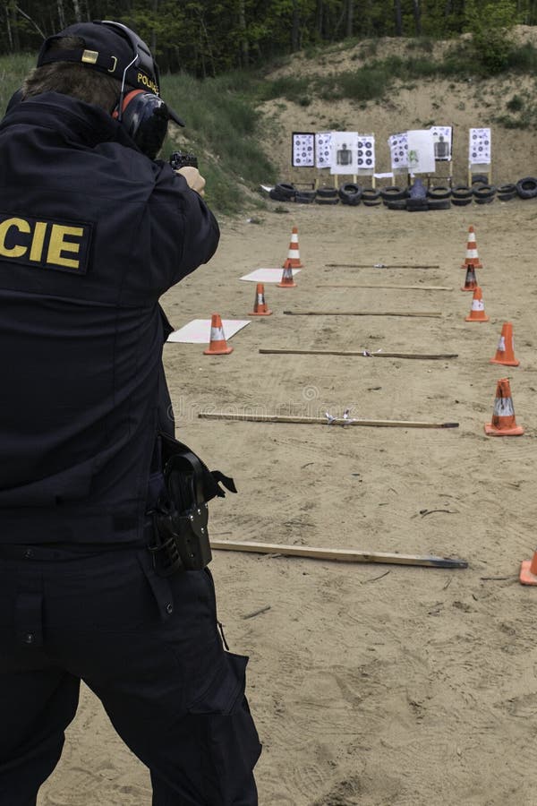 Police shooting editorial stock photo. Image of firearm - 147762283