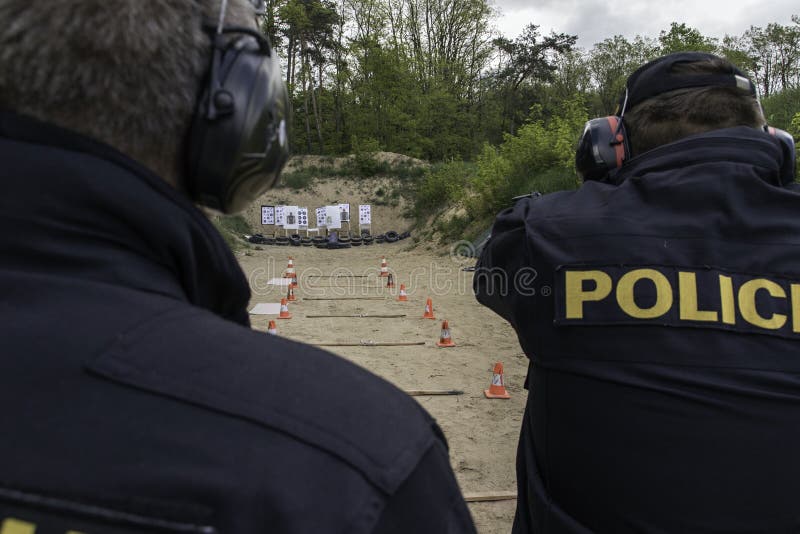 Police shooting editorial stock photo. Image of training - 147762423