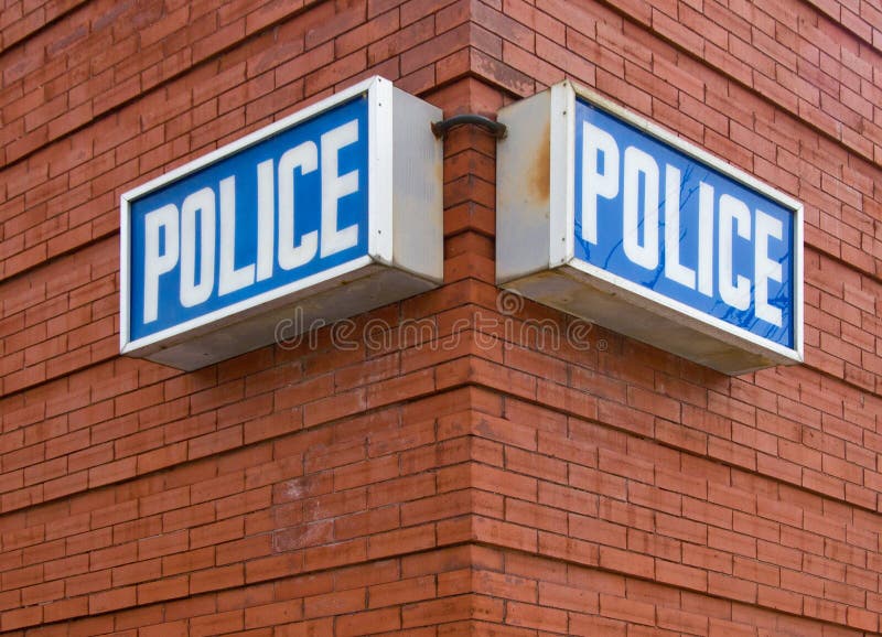 A police sign or logo stock photo. Image of interior - 255459024