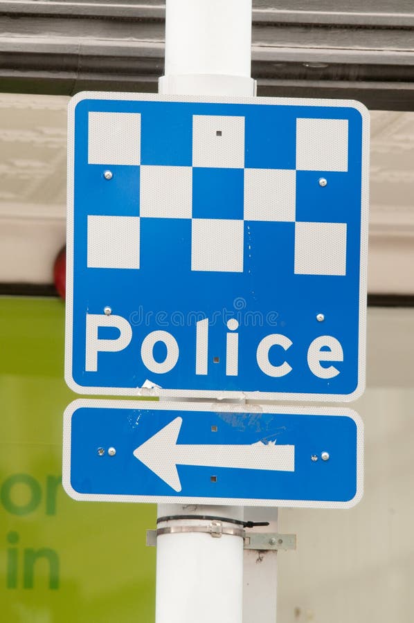 Police sign stock image. Image of metal, sign, outdoors - 28113915