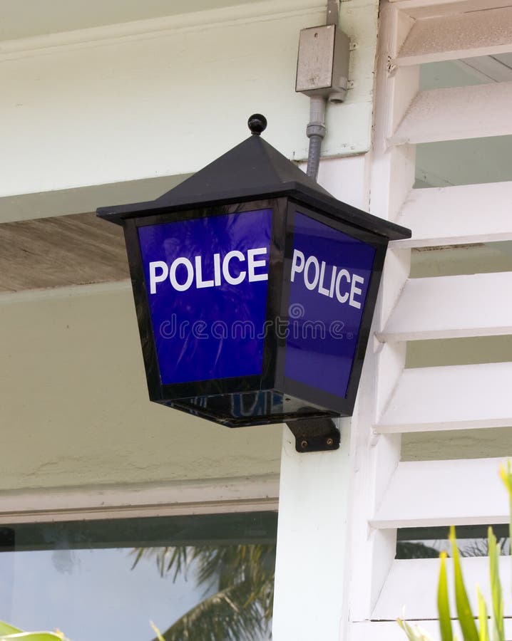 Police sign stock image. Image of letters, bracket, blue - 3898395