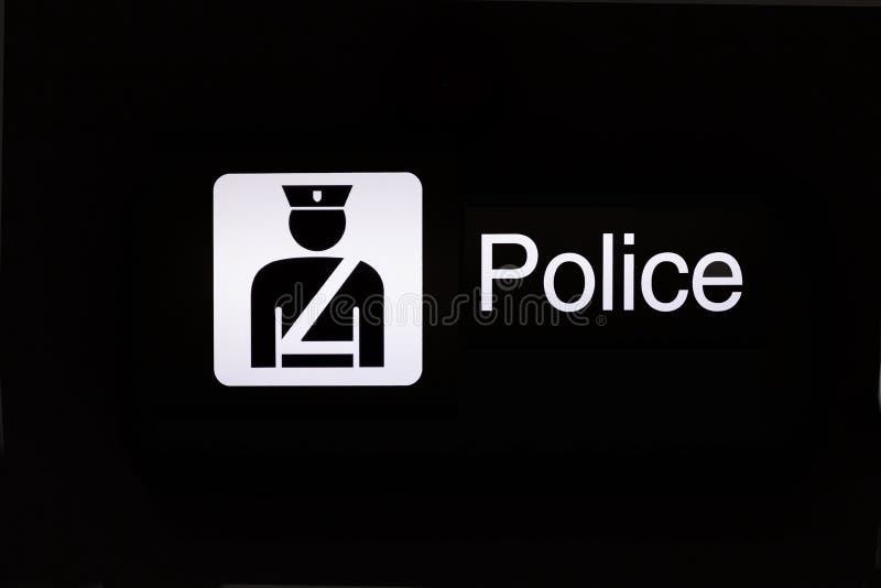 Police sign stock image. Image of protect, regulation - 51597825