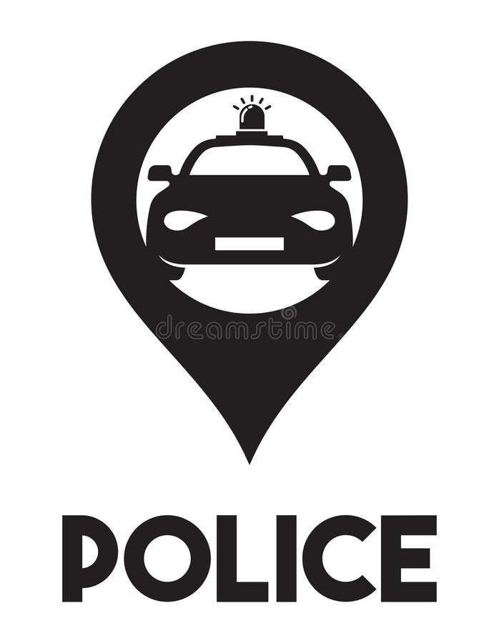 Police sign stock vector. Illustration of safeguard, element - 89321057